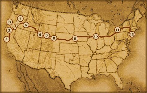 History Inspired route and Challenge. | Great American Road Trip for ...